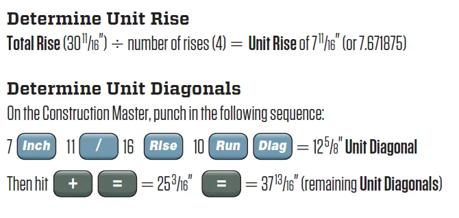 Diagonal Method for Stair Layout