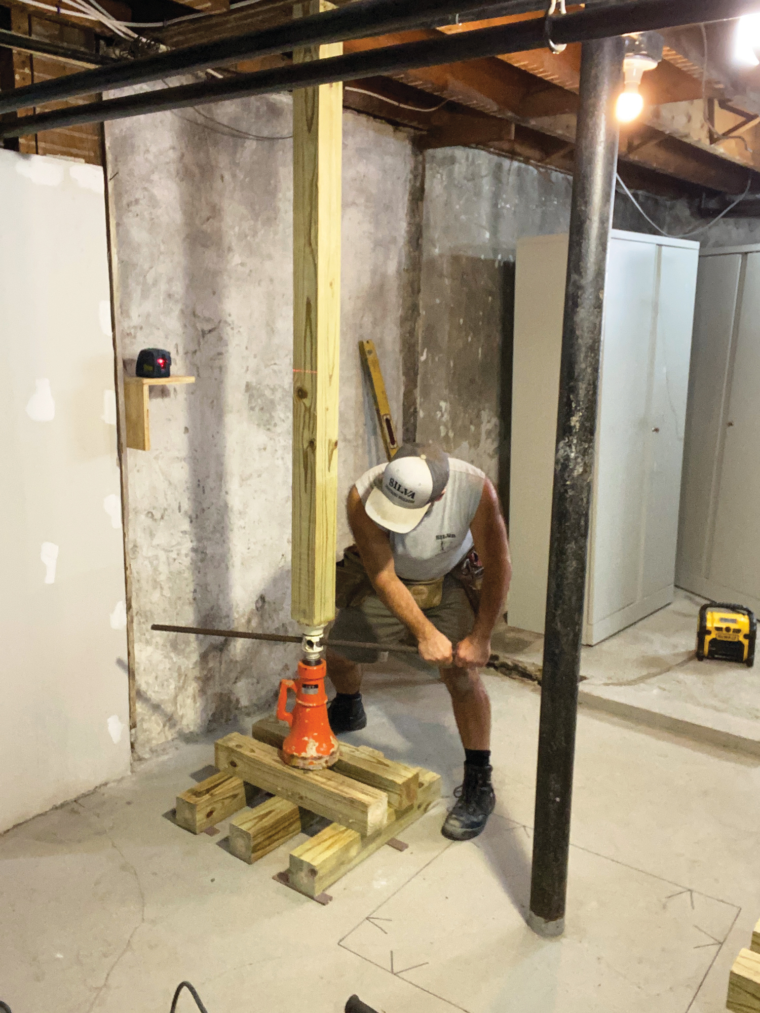 Pinning Column Footings to Broken Ledge