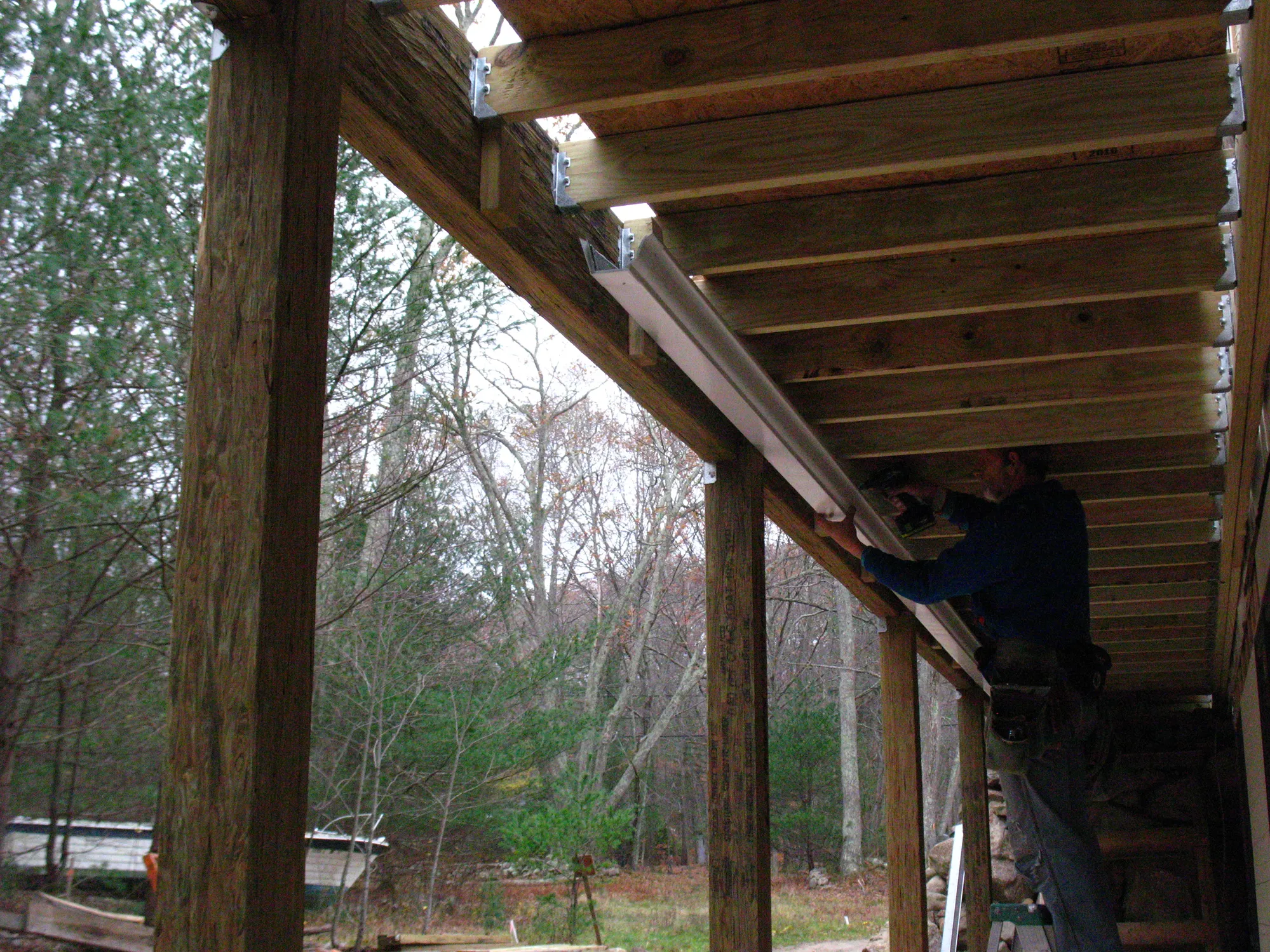 Installing Site-Built Under-Deck Drainage