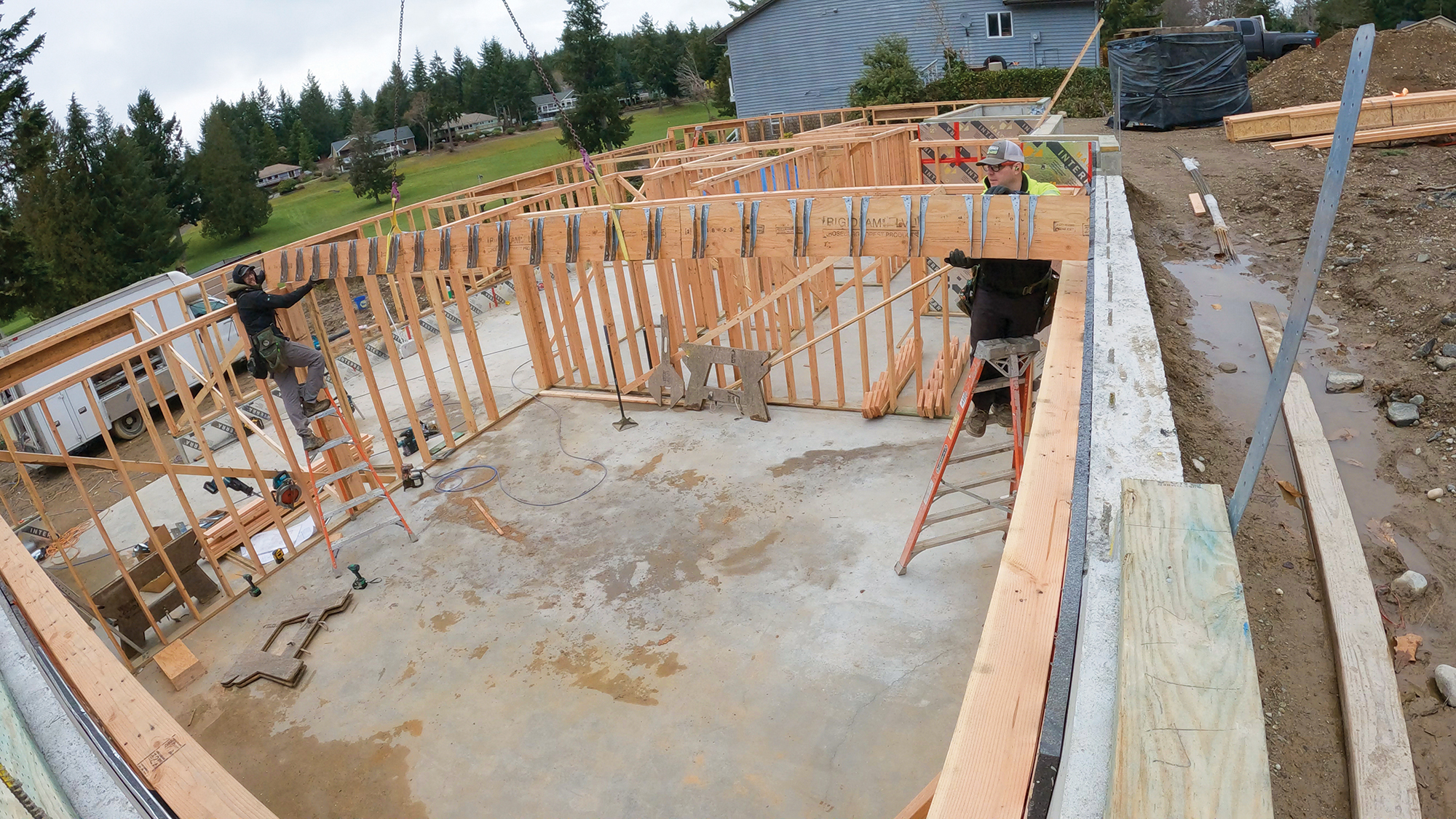 Concrete Slab Over Living Space