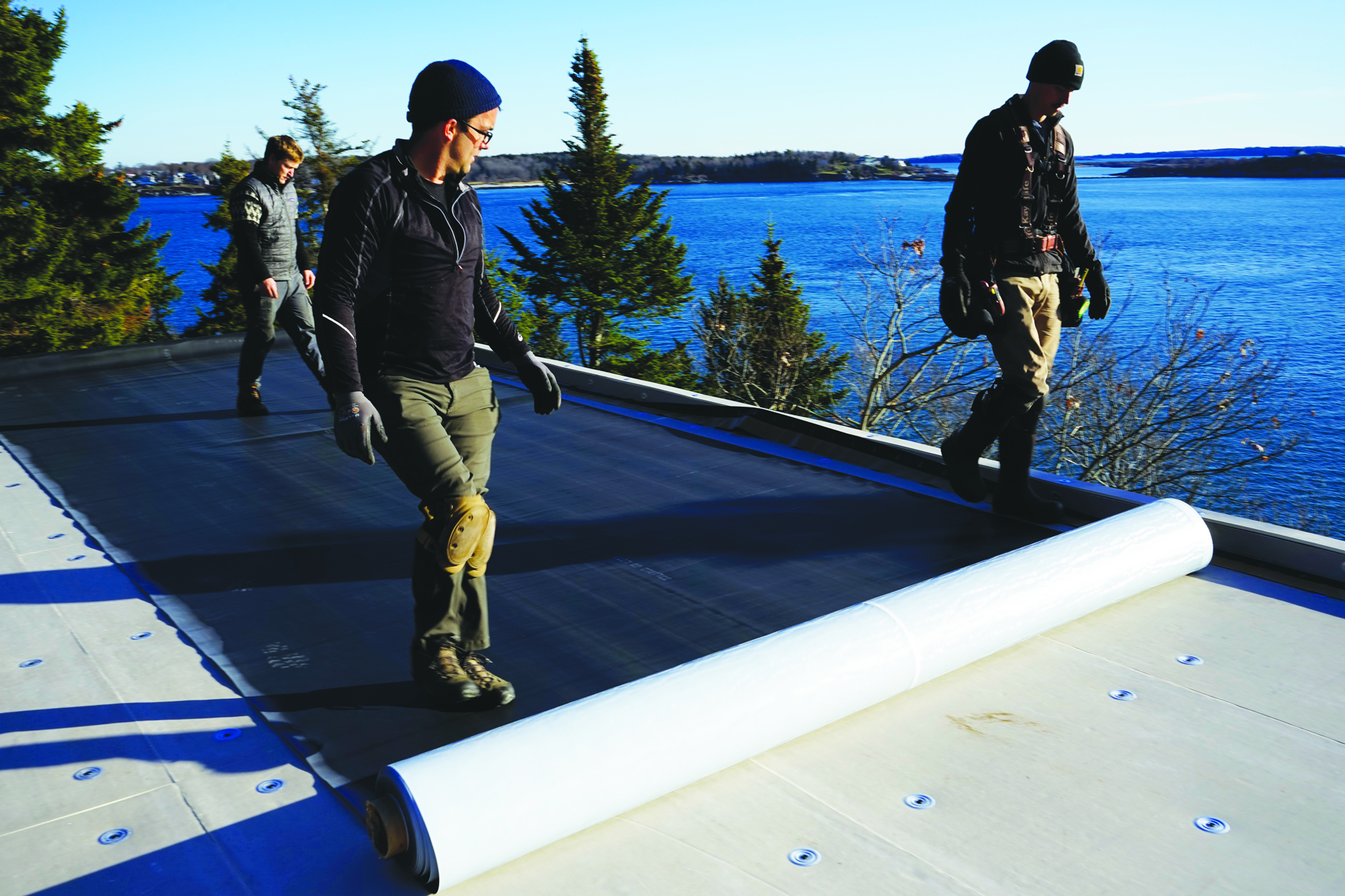 Roofing With Self-Adhering EPDM