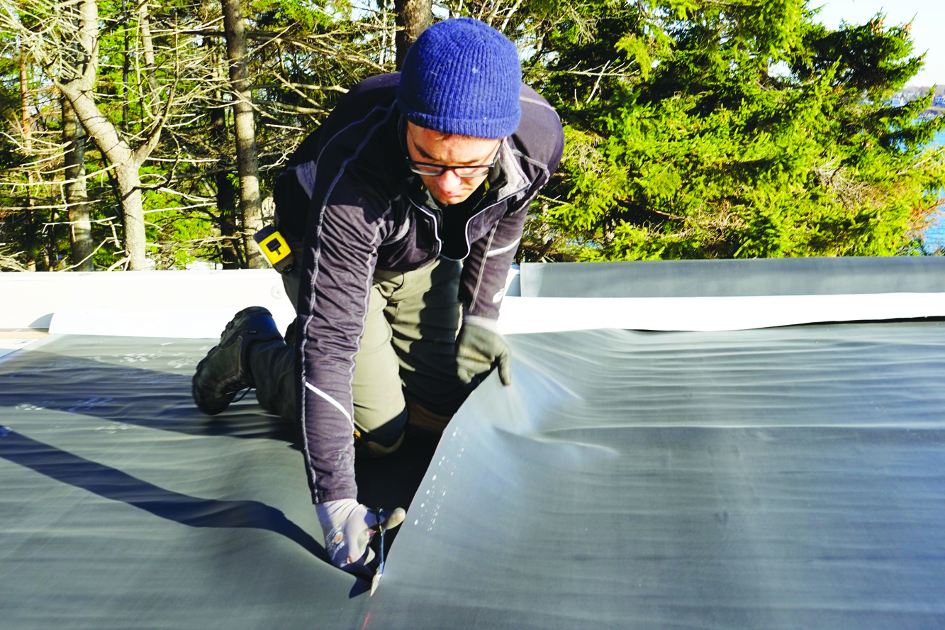 Roofing With Self-Adhering EPDM