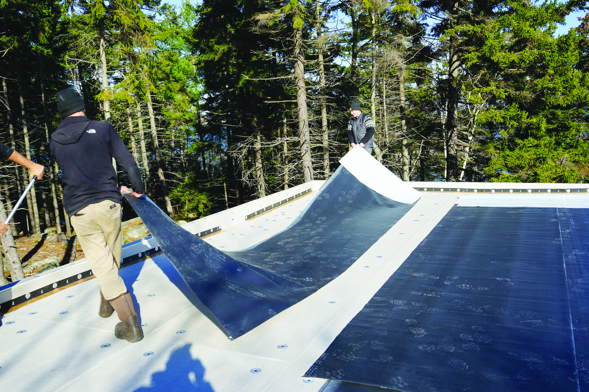 Roofing With Self-Adhering EPDM