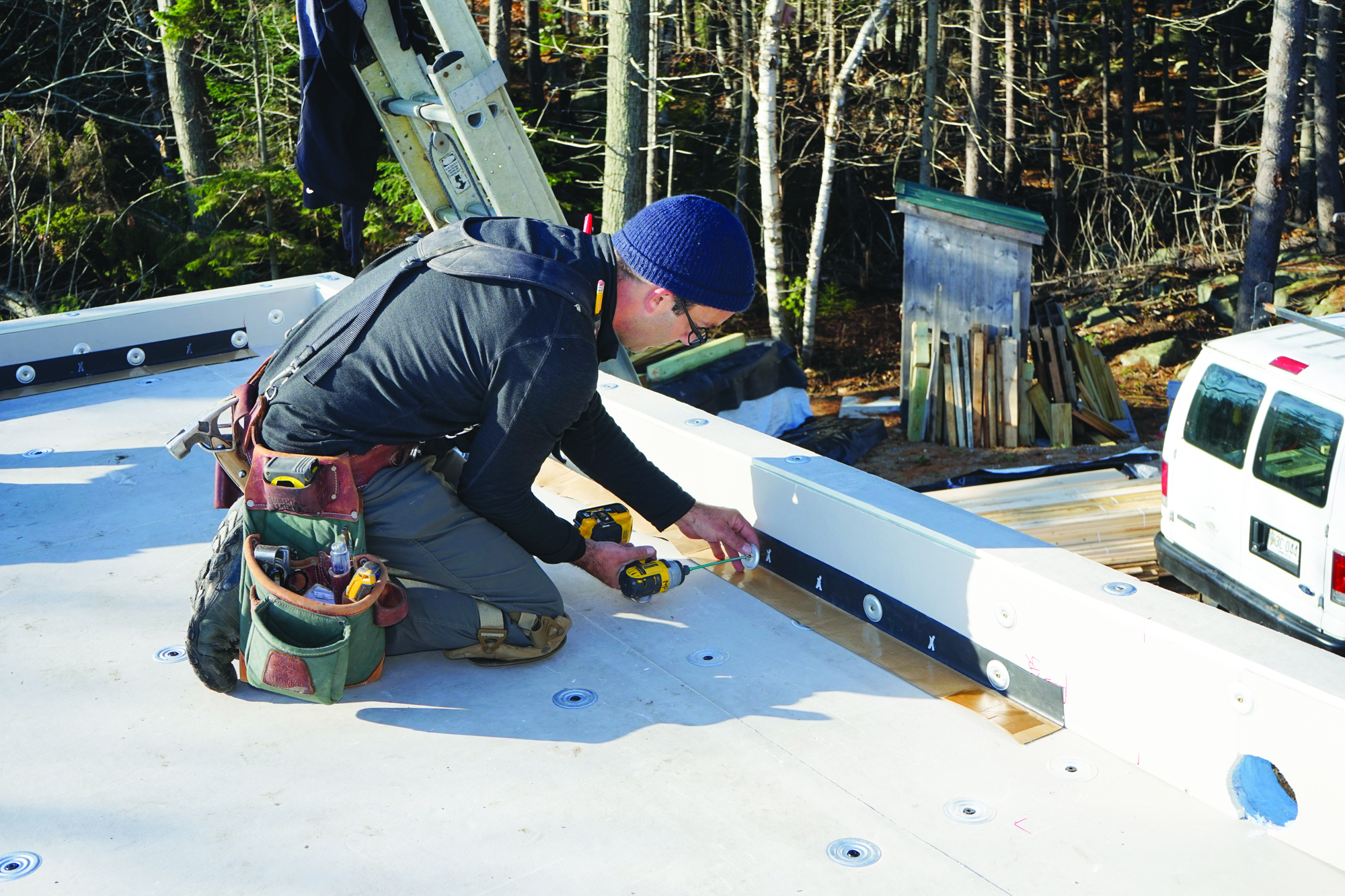 Roofing With Self-Adhering EPDM