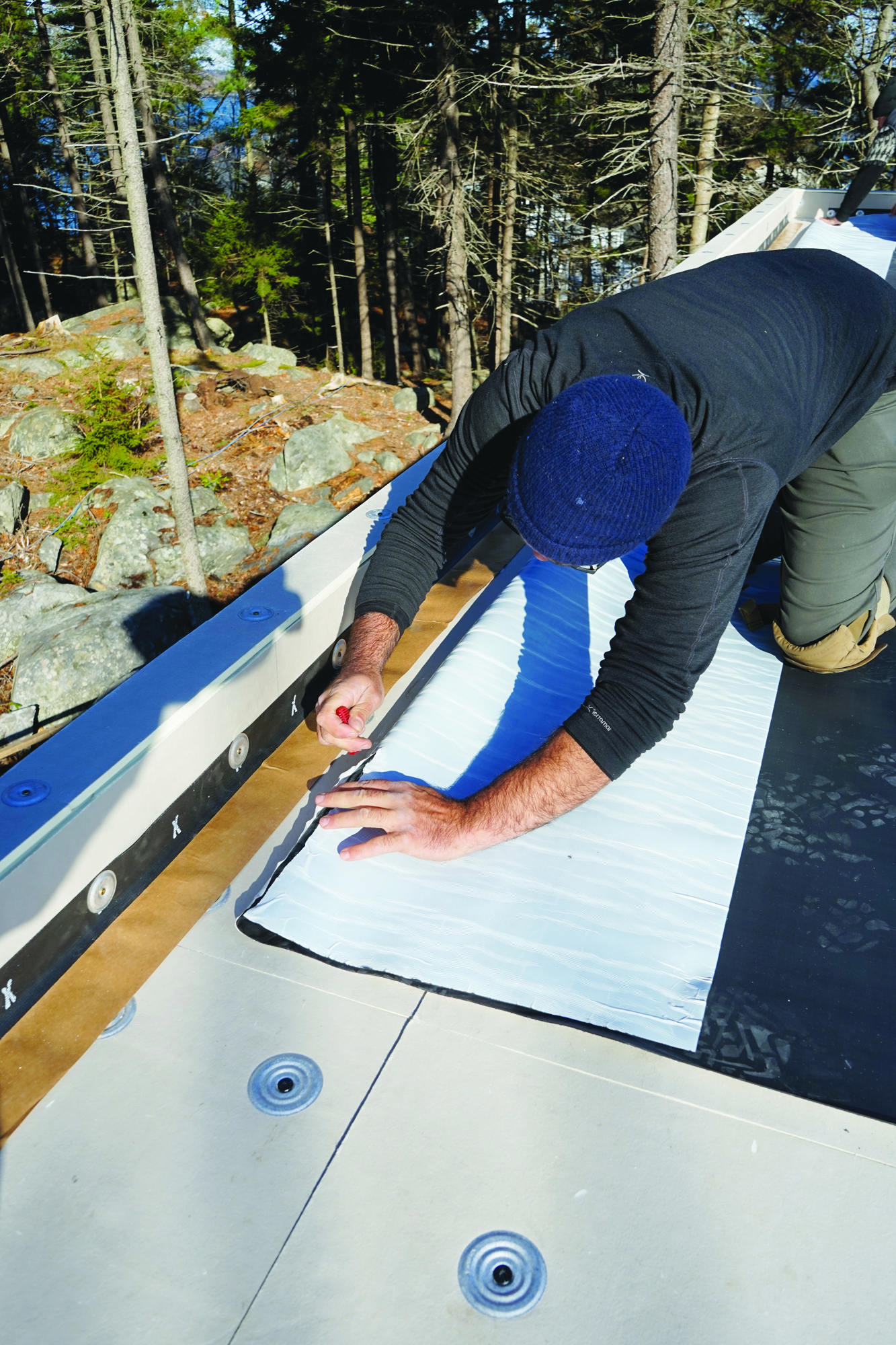 Roofing With Self-Adhering EPDM