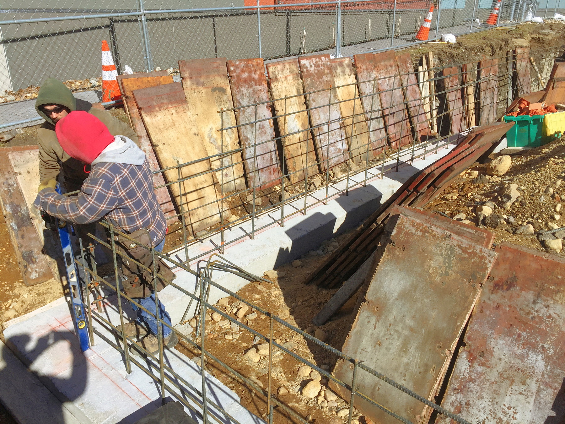Foundation Wall Pour for an Urban Infill Project