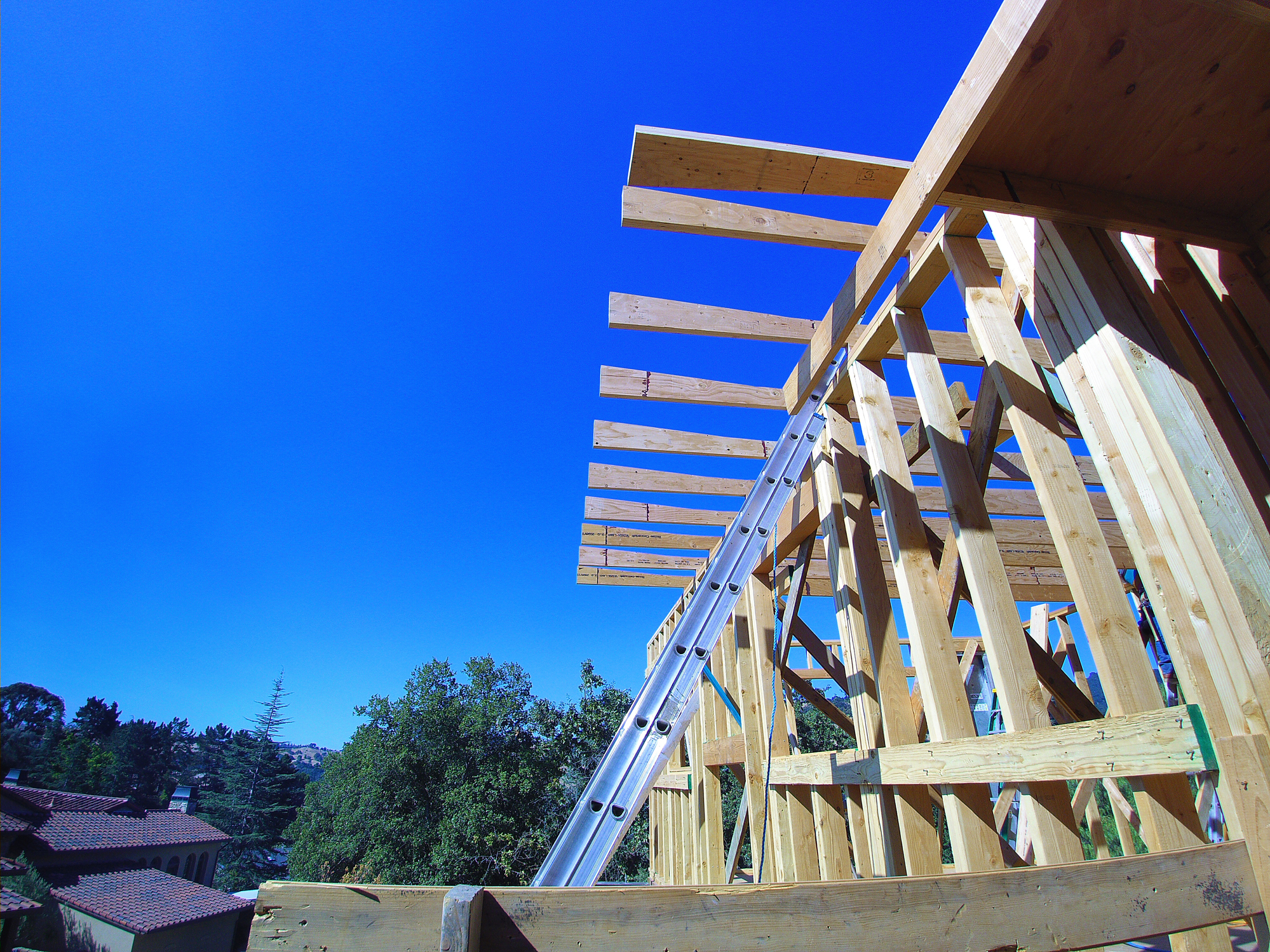 Custom Tapered LVL Roof Rafters