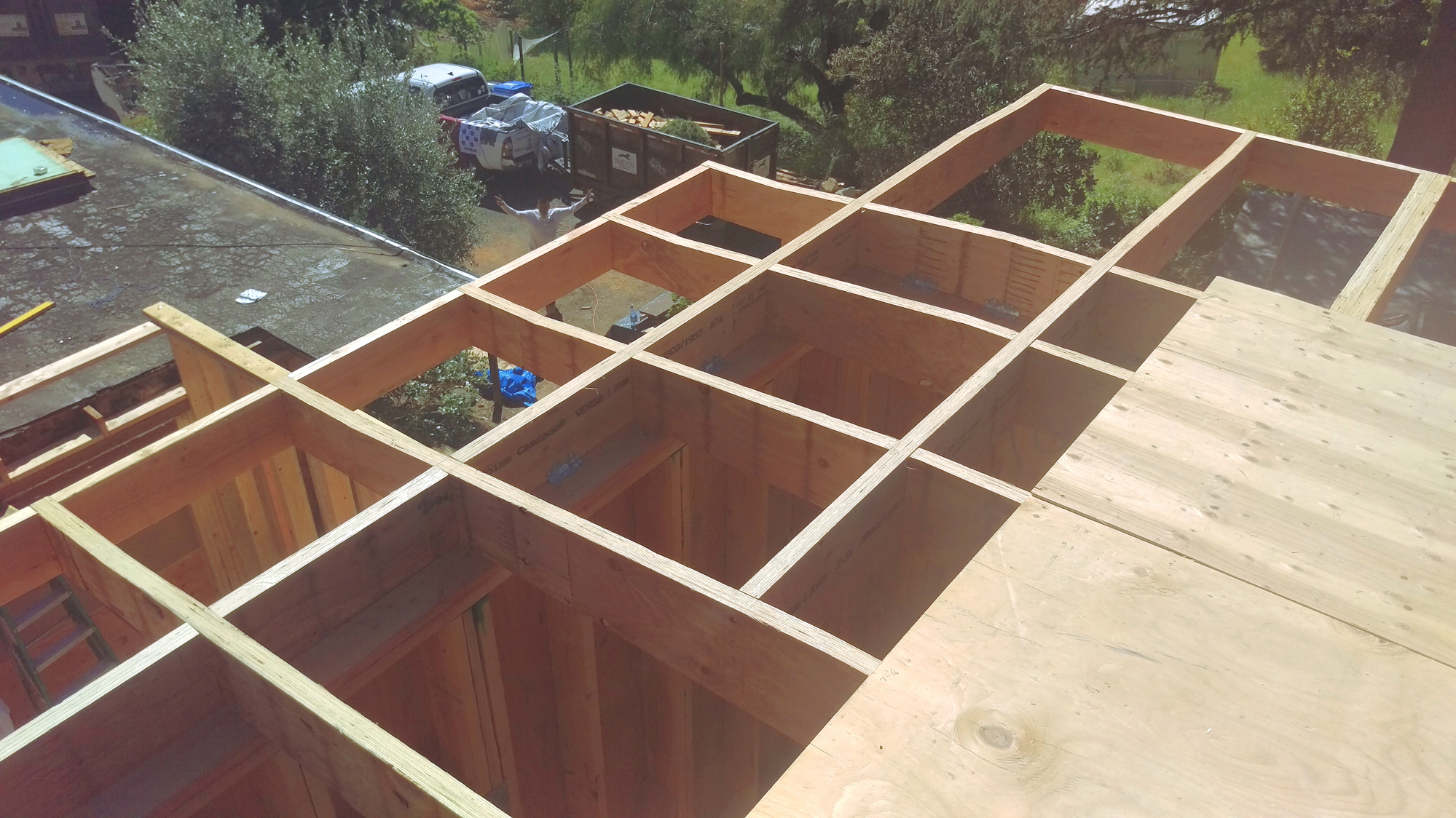 Custom Tapered LVL Roof Rafters