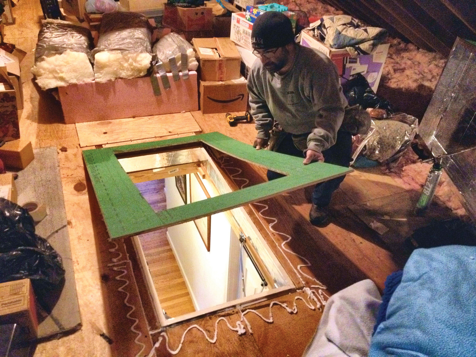 An Airtight Attic Hatch Cover