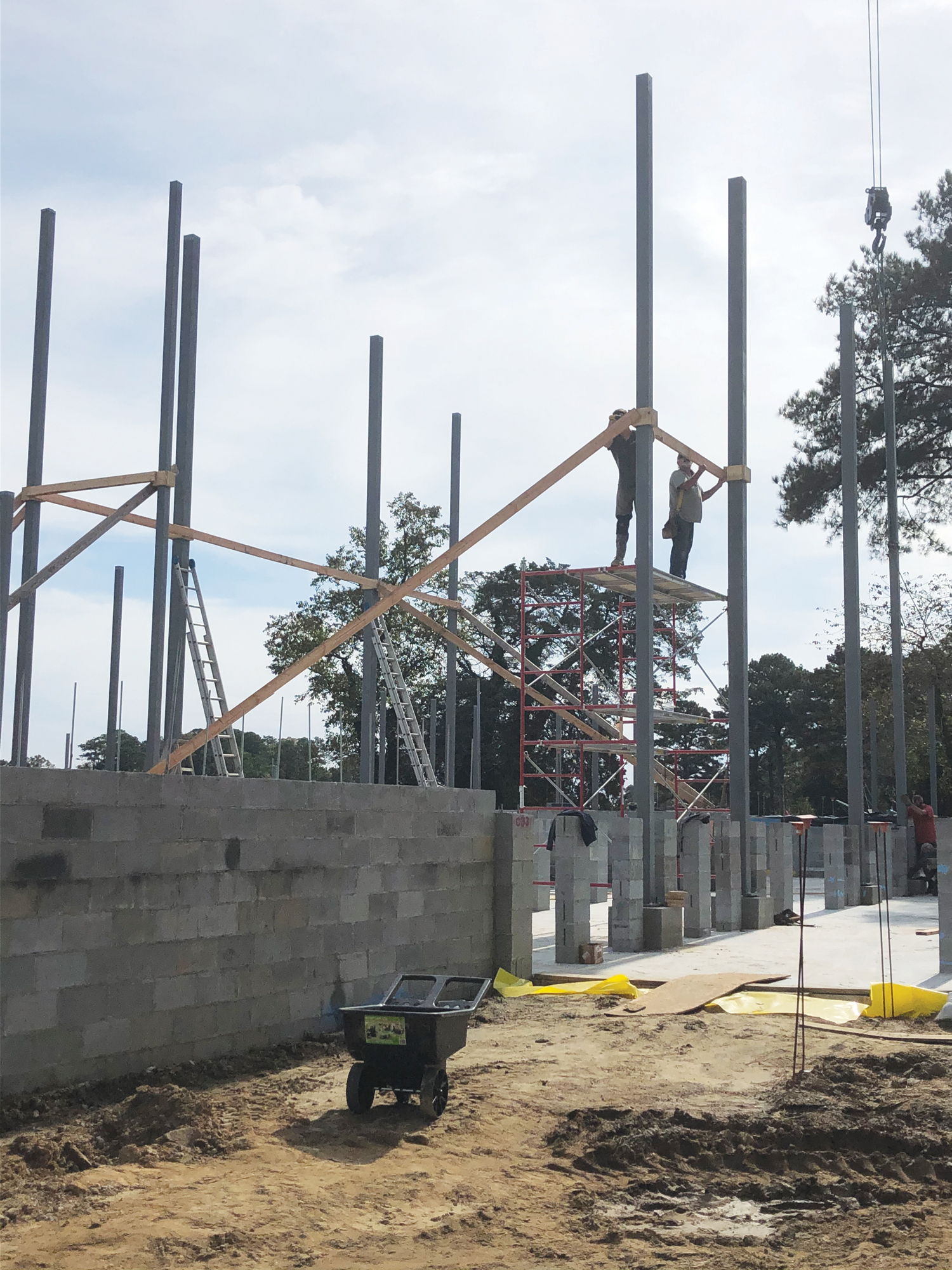 Hybrid Wood/Steel Framing