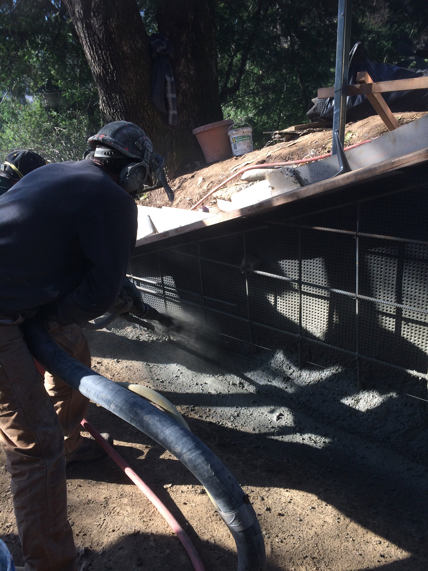 A Shotcrete Retaining Wall