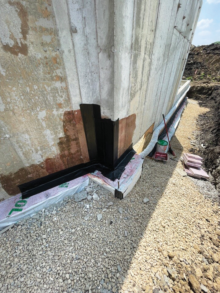 On Site With Mel-Rol Foundation Waterproofing Membrane