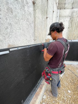 On Site With Mel-Rol Foundation Waterproofing Membrane