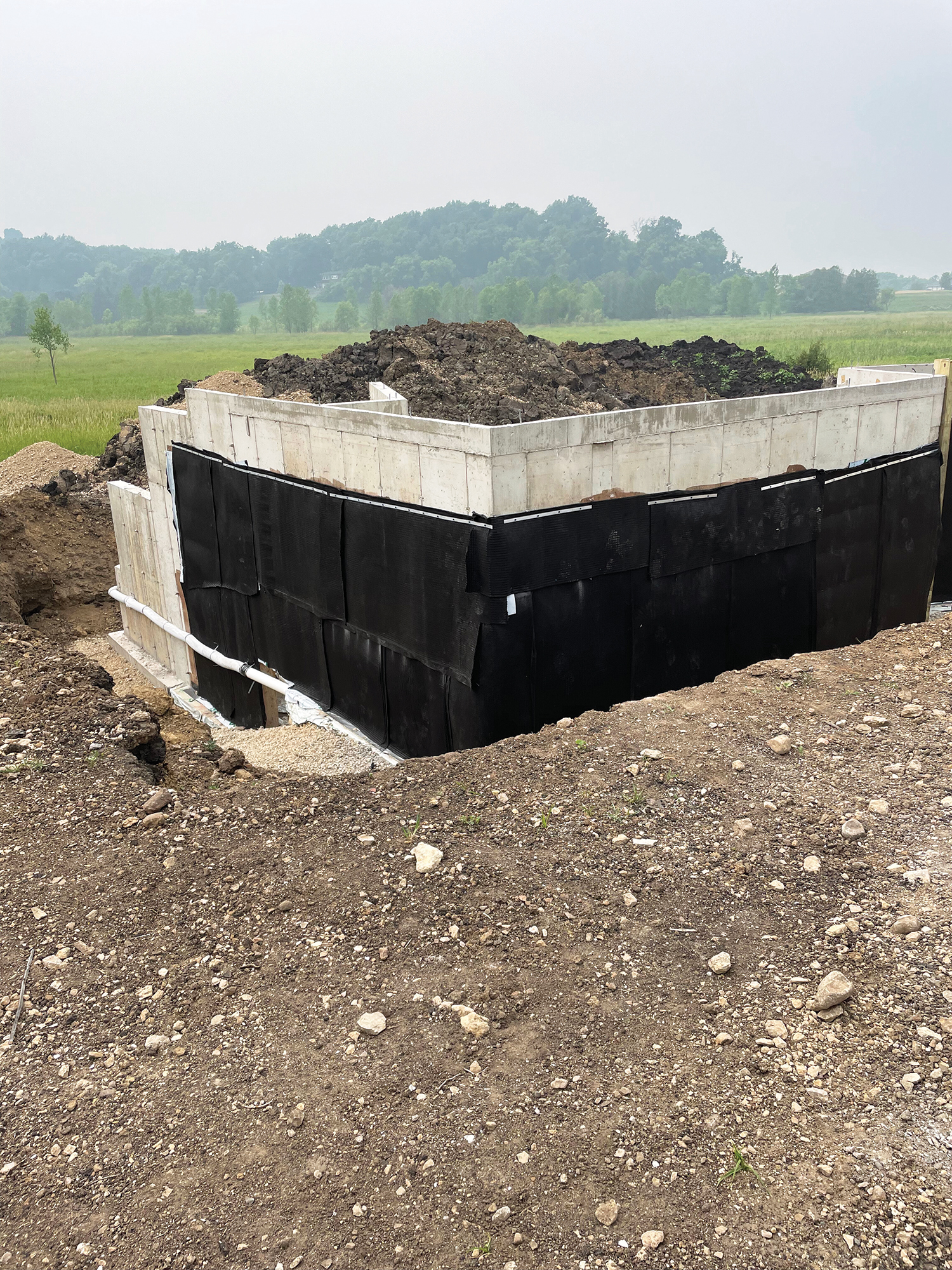 On Site With Mel-Rol Foundation Waterproofing Membrane