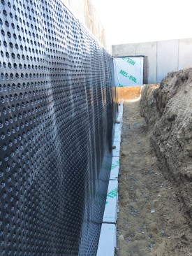 On Site With Mel-Rol Foundation Waterproofing Membrane