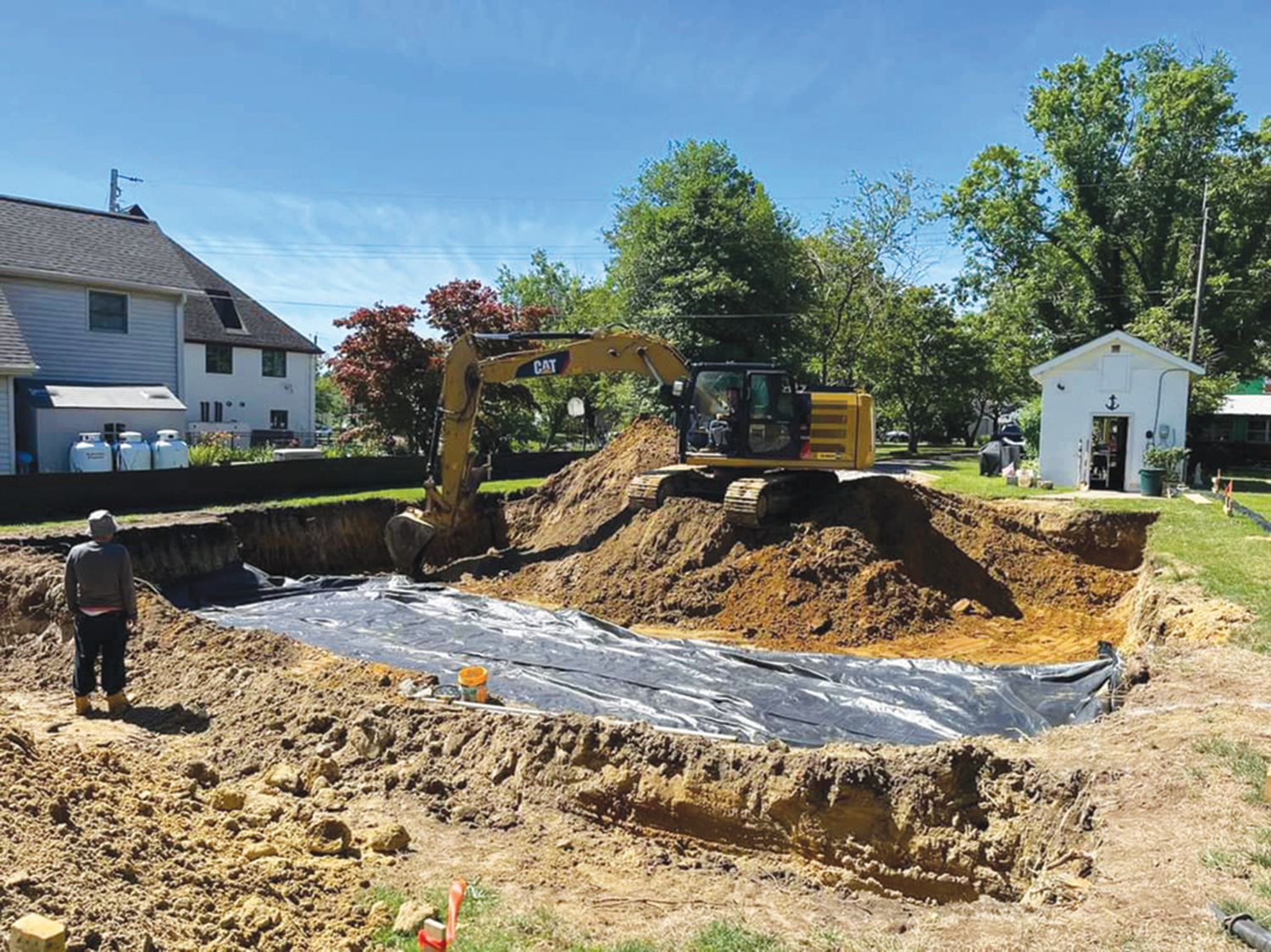 Helical Pier and Grade Beam Foundation