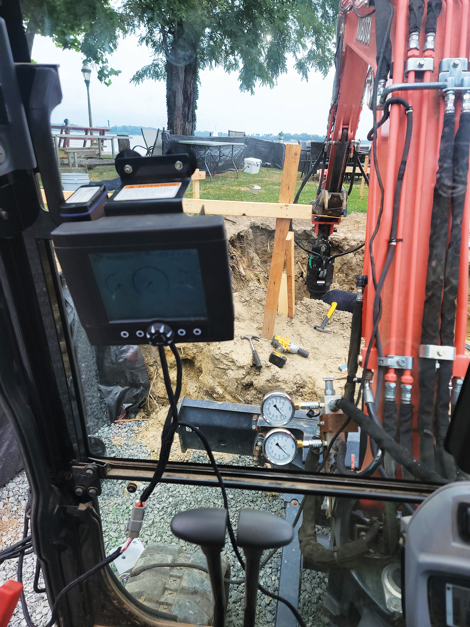 Helical Pier and Grade Beam Foundation