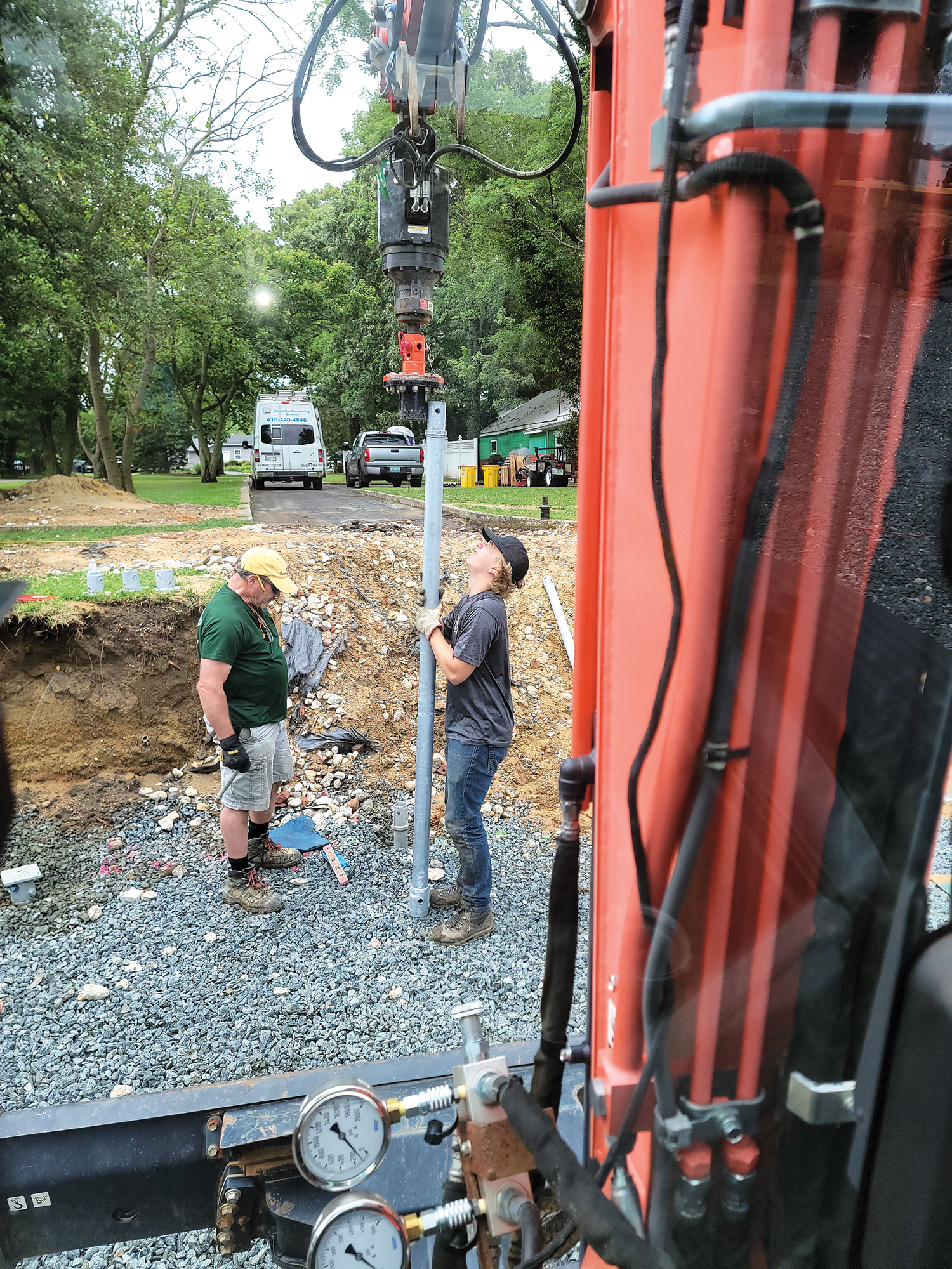 Helical Pier and Grade Beam Foundation