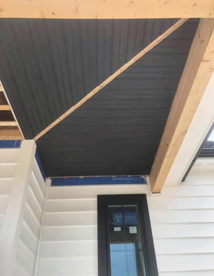 A Traditional Porch Ceiling With a Modern Look
