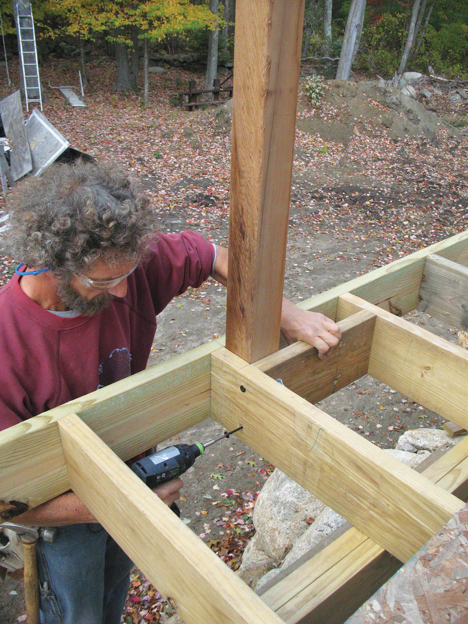 Connecting Guard Posts to Deck Frames