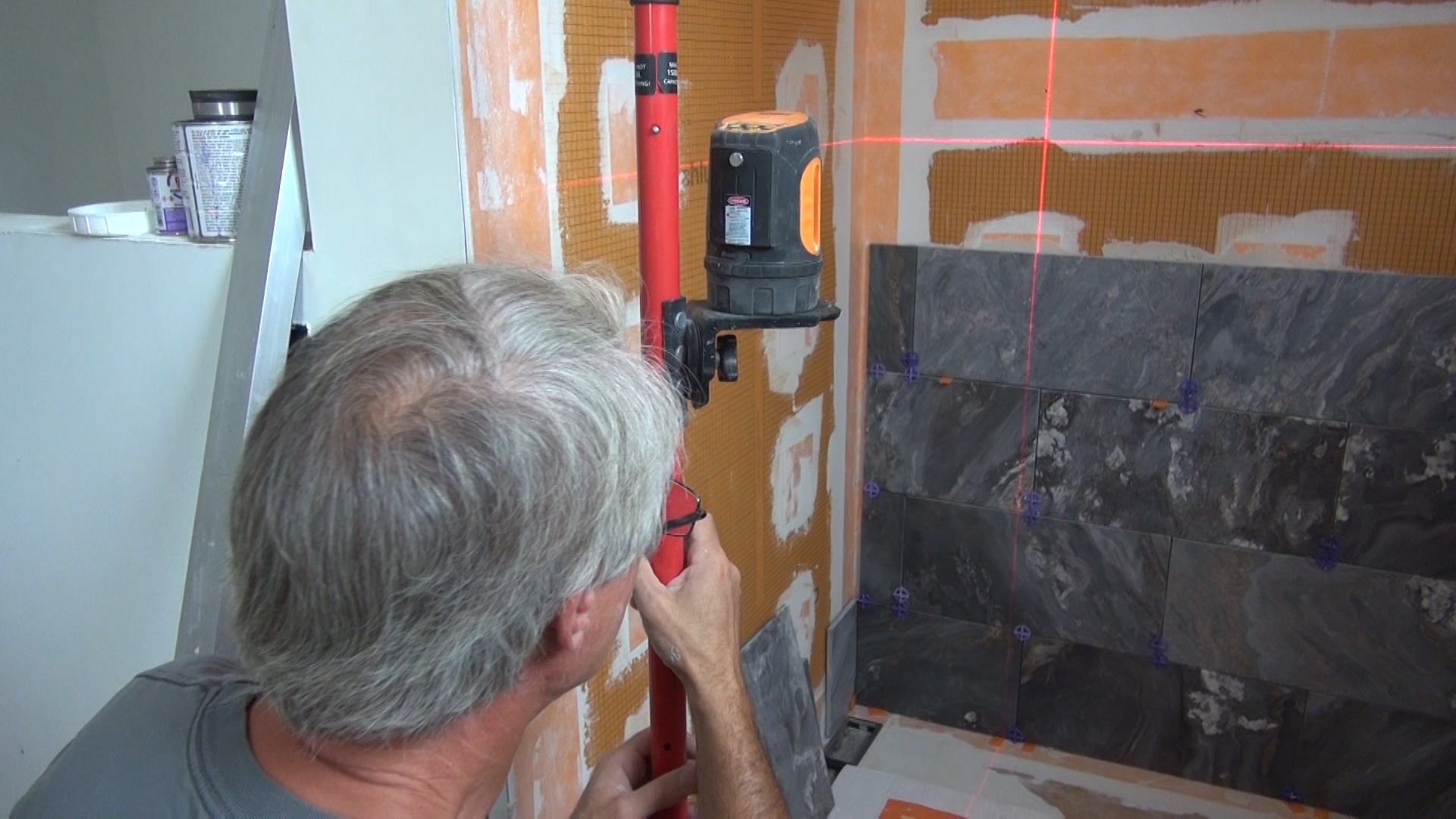Installing a Recessed Shelf for a Tile Shower