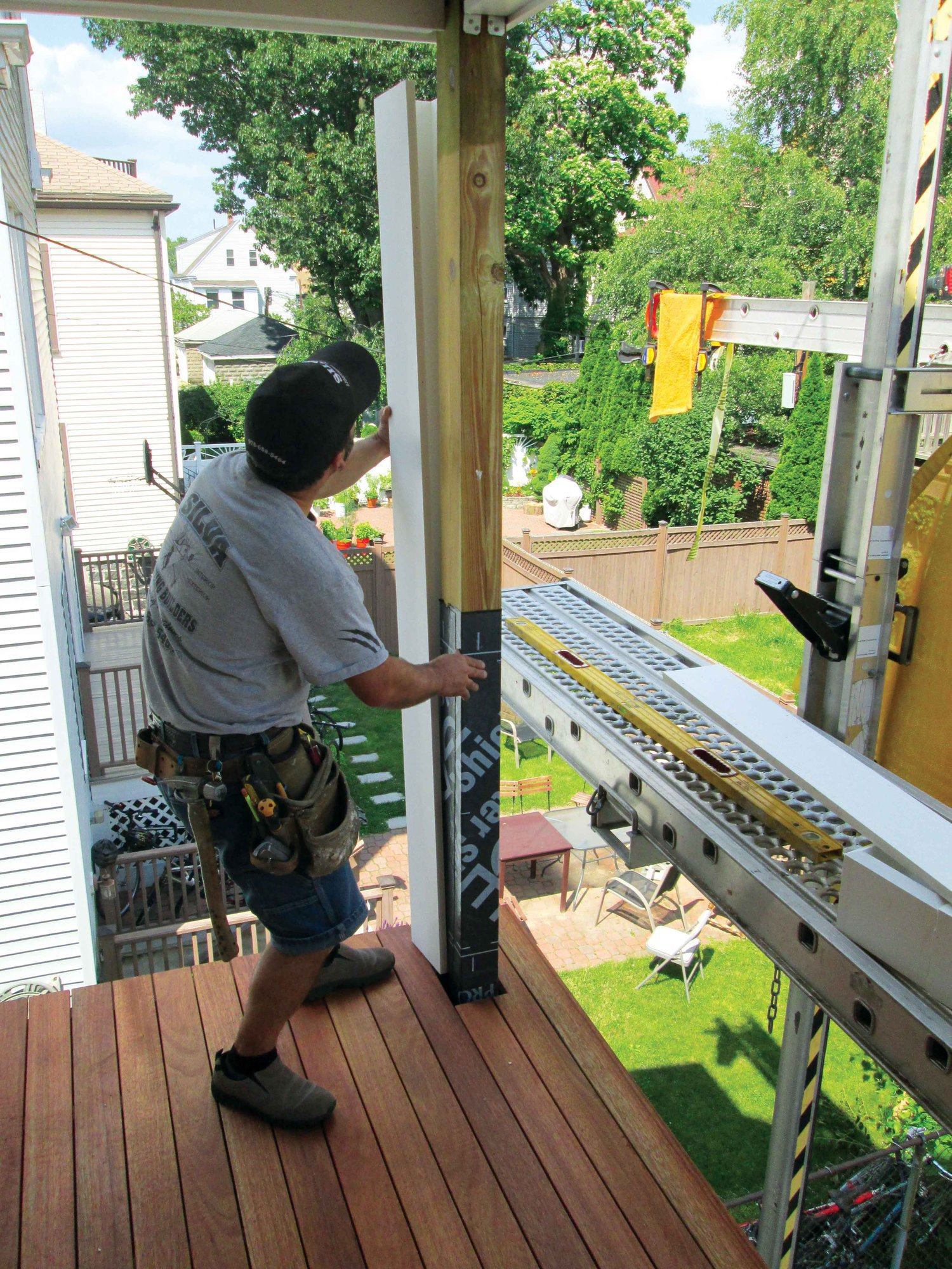 Dressing Up Porch Posts With PVC