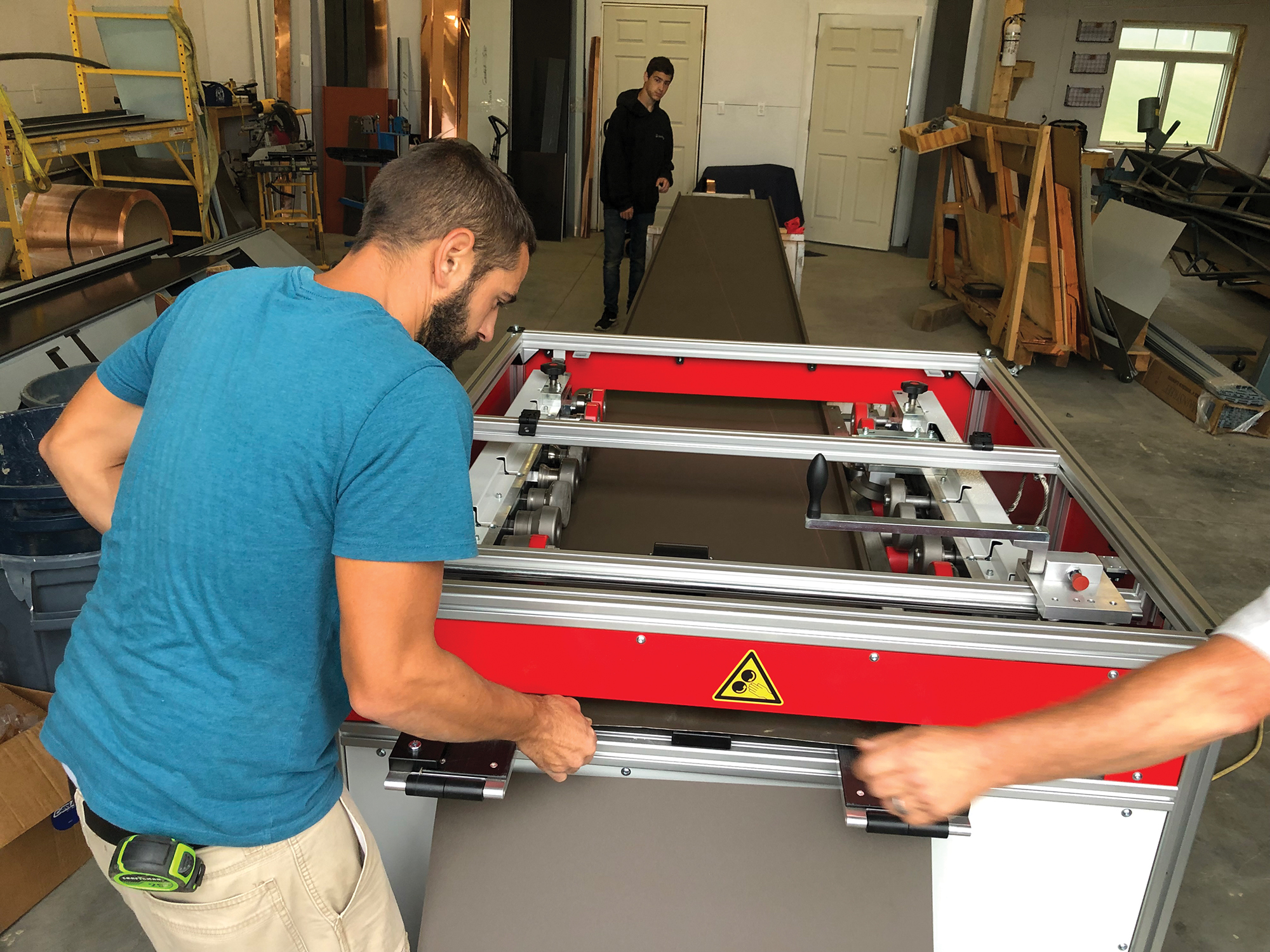 Standing Seam for a Circular Turret