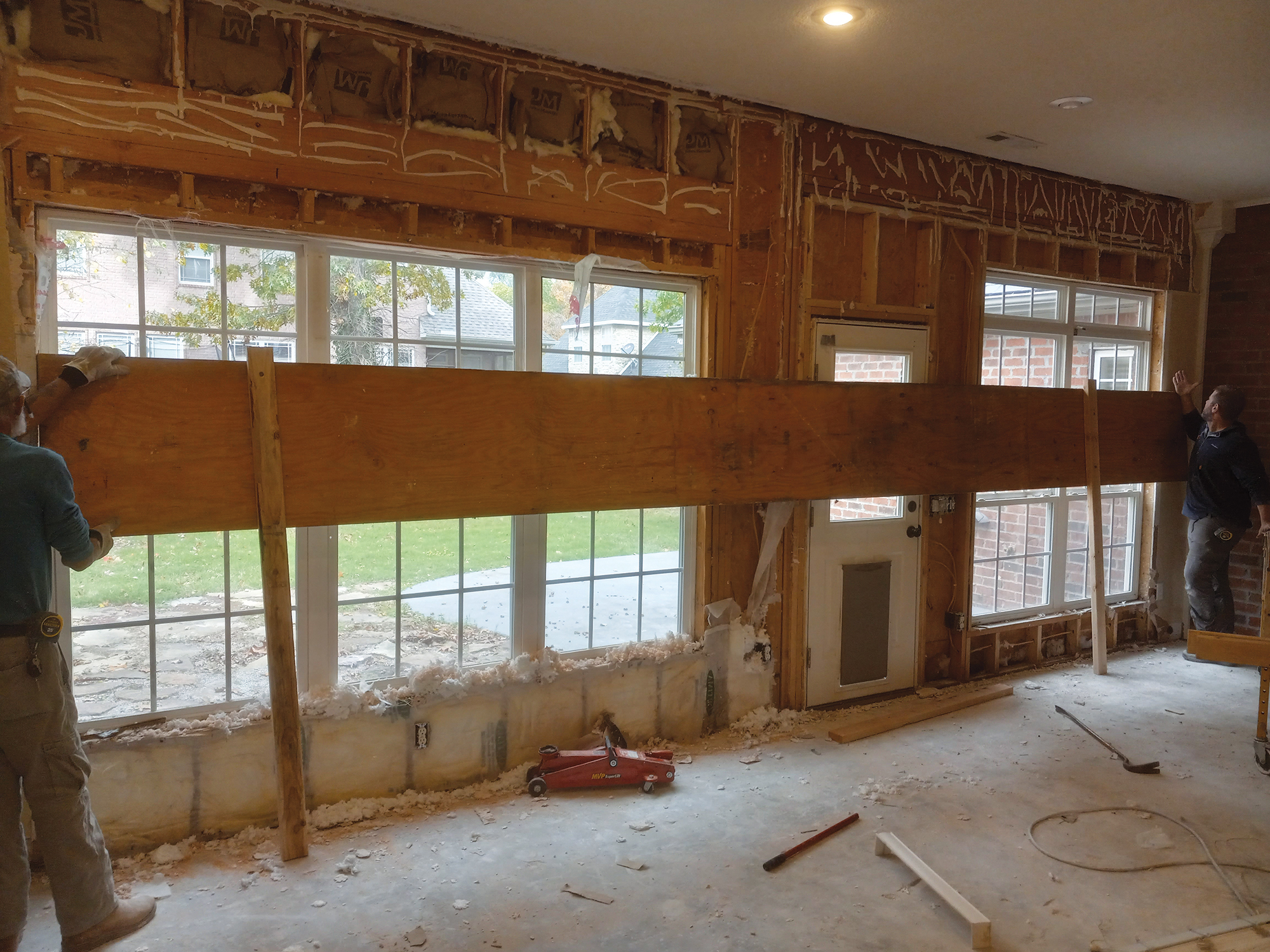 A Framing Trick for Retrofitting a Wide Door