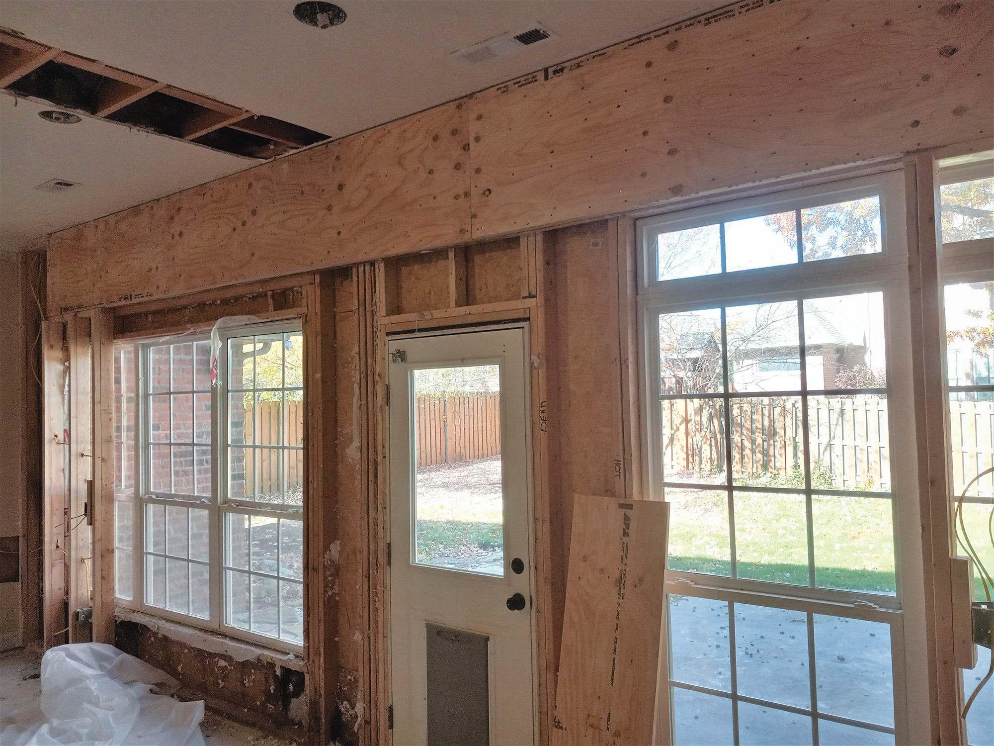 A Framing Trick for Retrofitting a Wide Door